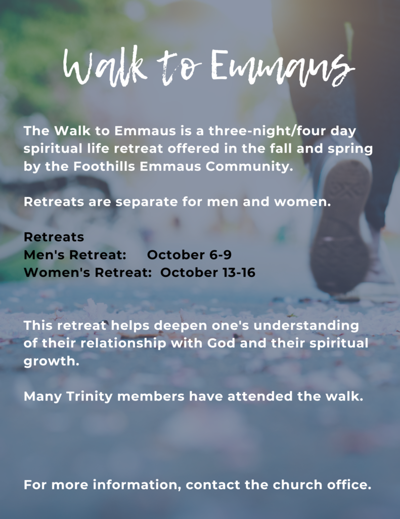 Walk to Emmaus - Trinity United Methodist Church