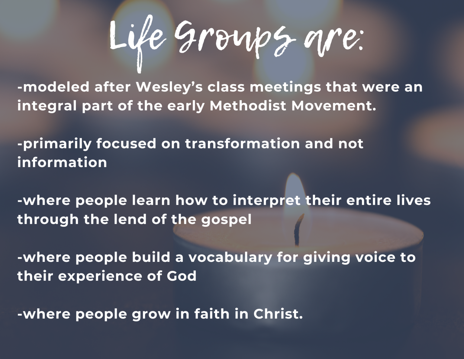 Life Group - Trinity United Methodist Church